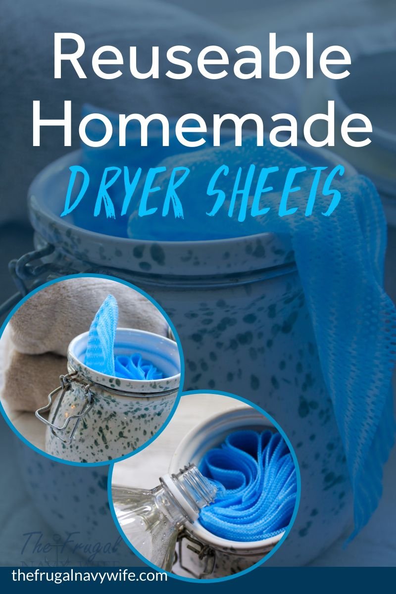 Easy Homemade Dryer Sheets - PS They are Reusable! - The Frugal Navy Wife