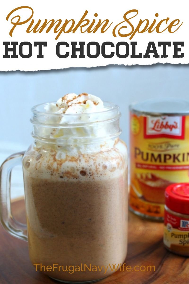 Easy Pumpkin Hot Chocolate Recipe | The Frugal Navy Wife