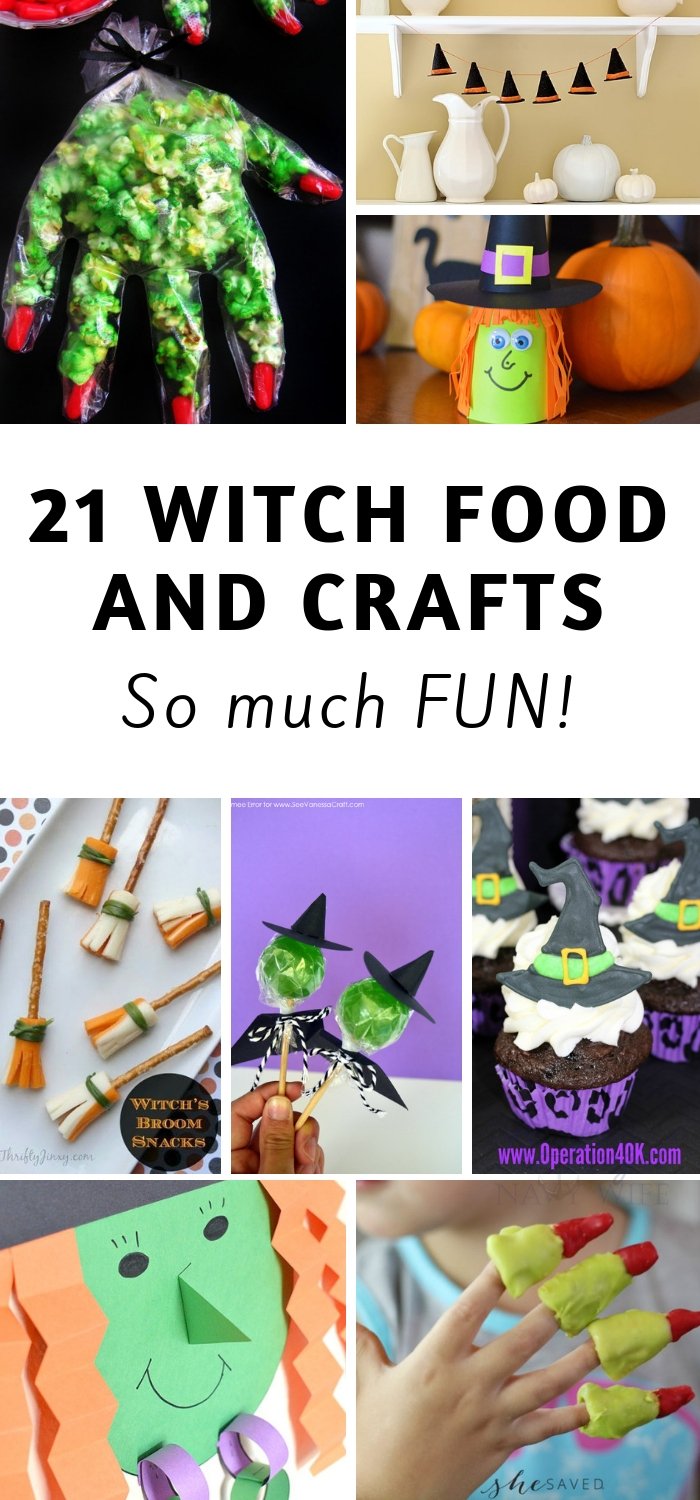 21 Halloween Witch Food and Crafts - The Frugal Navy Wife