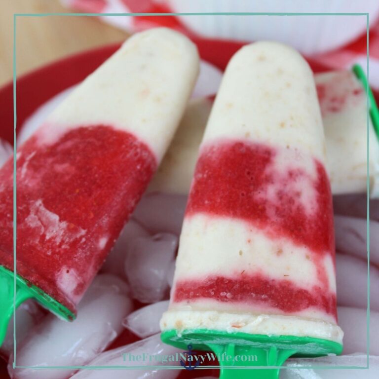 Strawberry Shortcake Popsicles - The Frugal Navy Wife