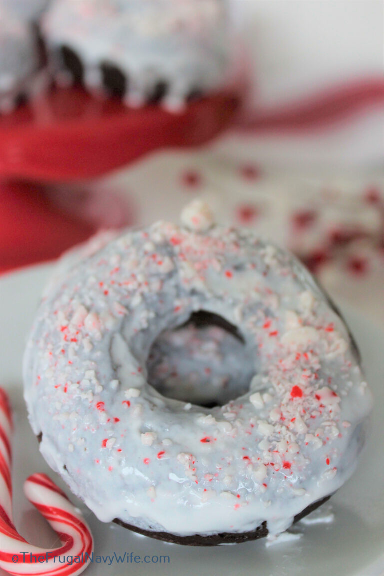 Chocolate Peppermint Donuts - The Frugal Navy Wife