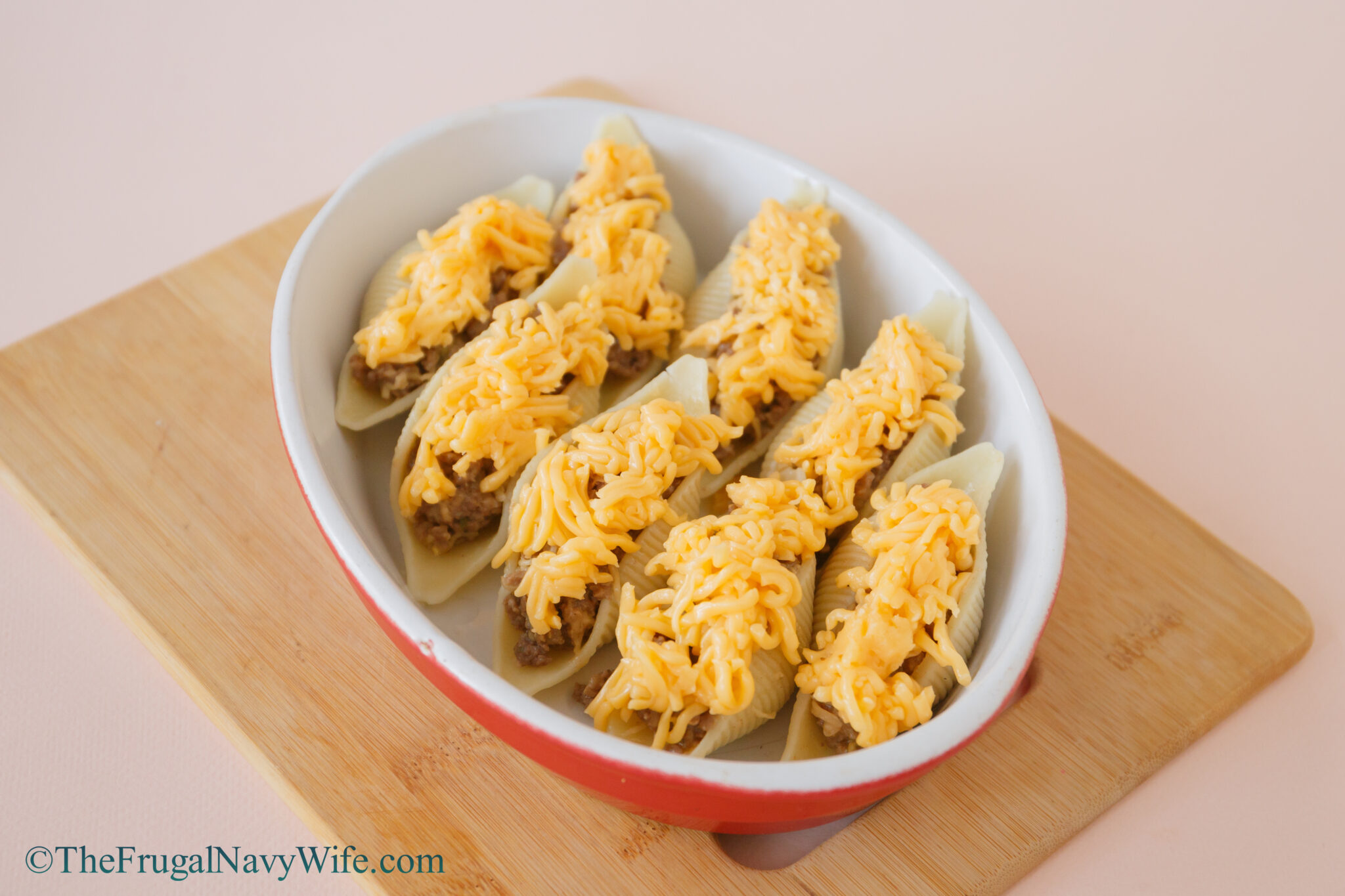 Cheeseburger Stuffed Shells Recipe - The Frugal Navy Wife