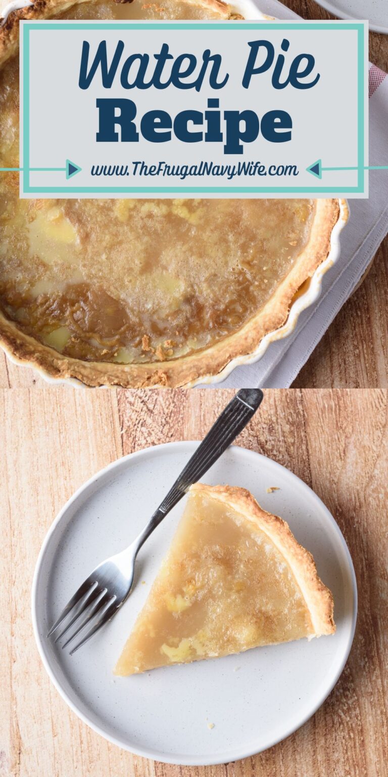 Water Pie Recipe - The Frugal Navy Wife